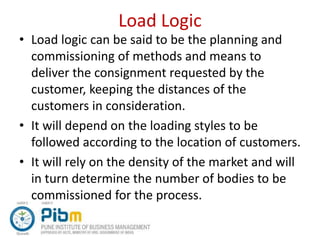 Routing & load logic followed | PPTX