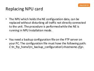 Routing over ericsson mini link | PPTX