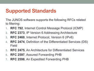 Routing Polices And Firewall Filter | PPTX | Computer Networking | Computing