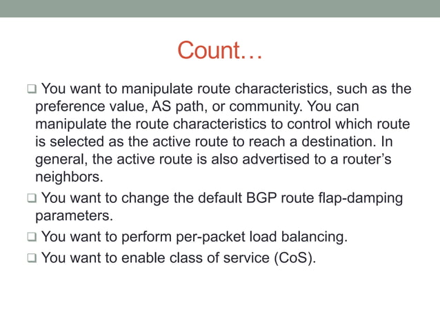 Routing Polices And Firewall Filter Pptx Computer Networking Computing