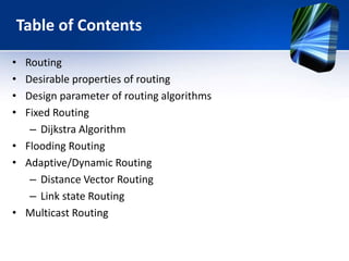 Routing Presentation | PPTX