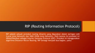 Routing Protocol | PPTX