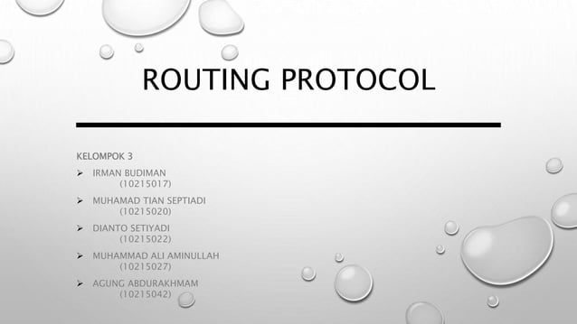 Routing protocol | PPT