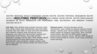 Routing protocol | PPT