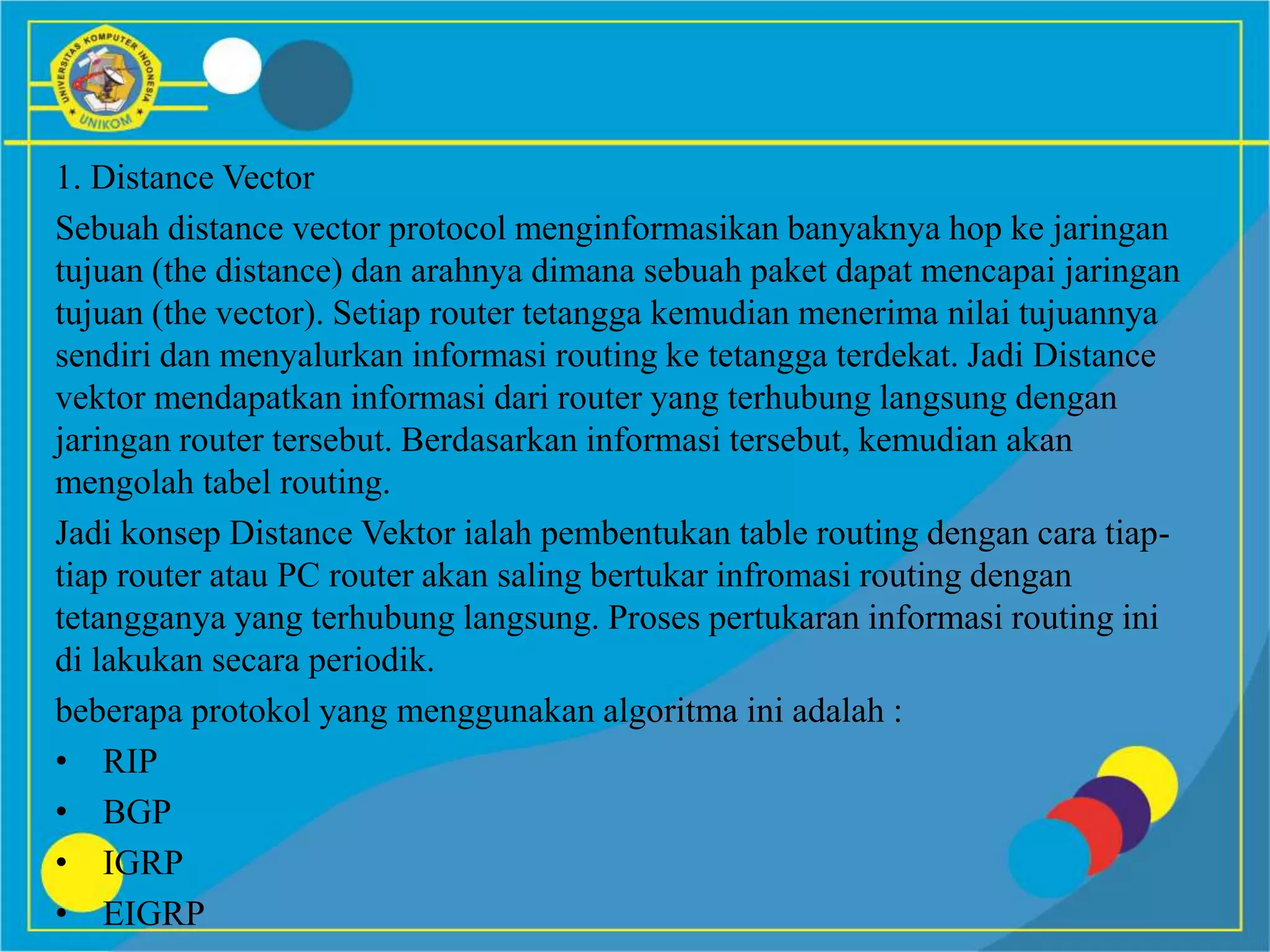 Routing protocol | PPTX