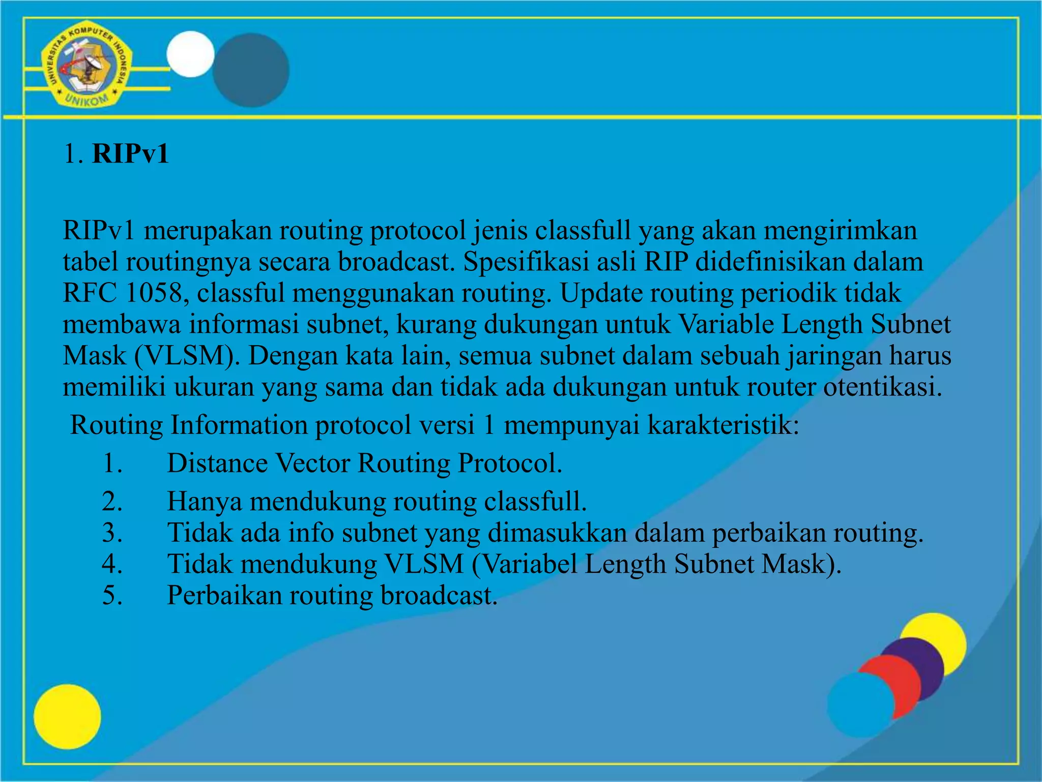 Routing protocol | PPTX