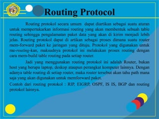 Routing protocol | PPTX