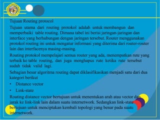 Routing protocol | PPTX