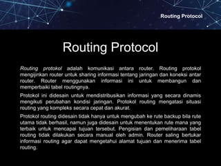 Routing Protocol | PPT