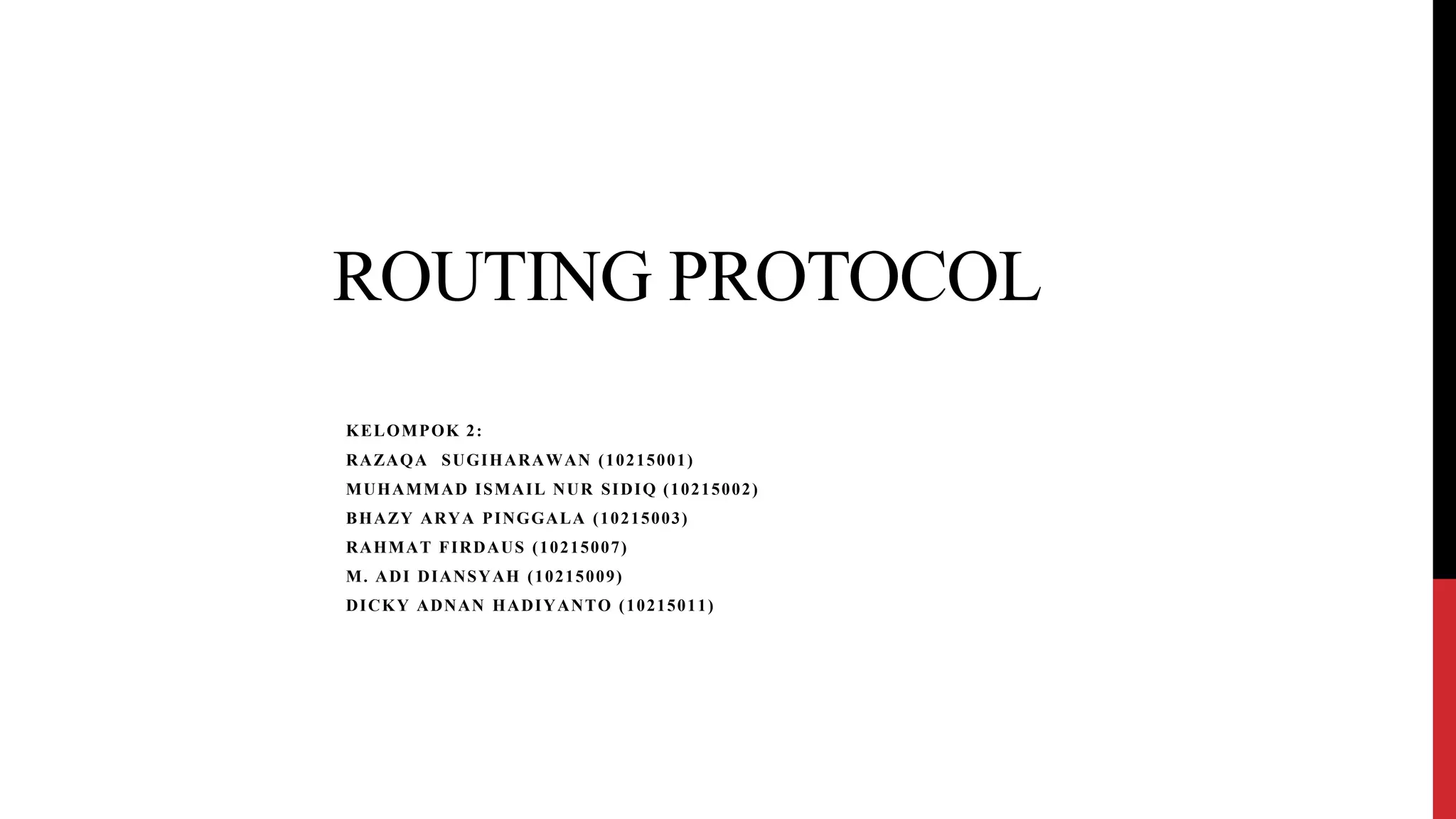 Routing protocol(revisi) | PPT