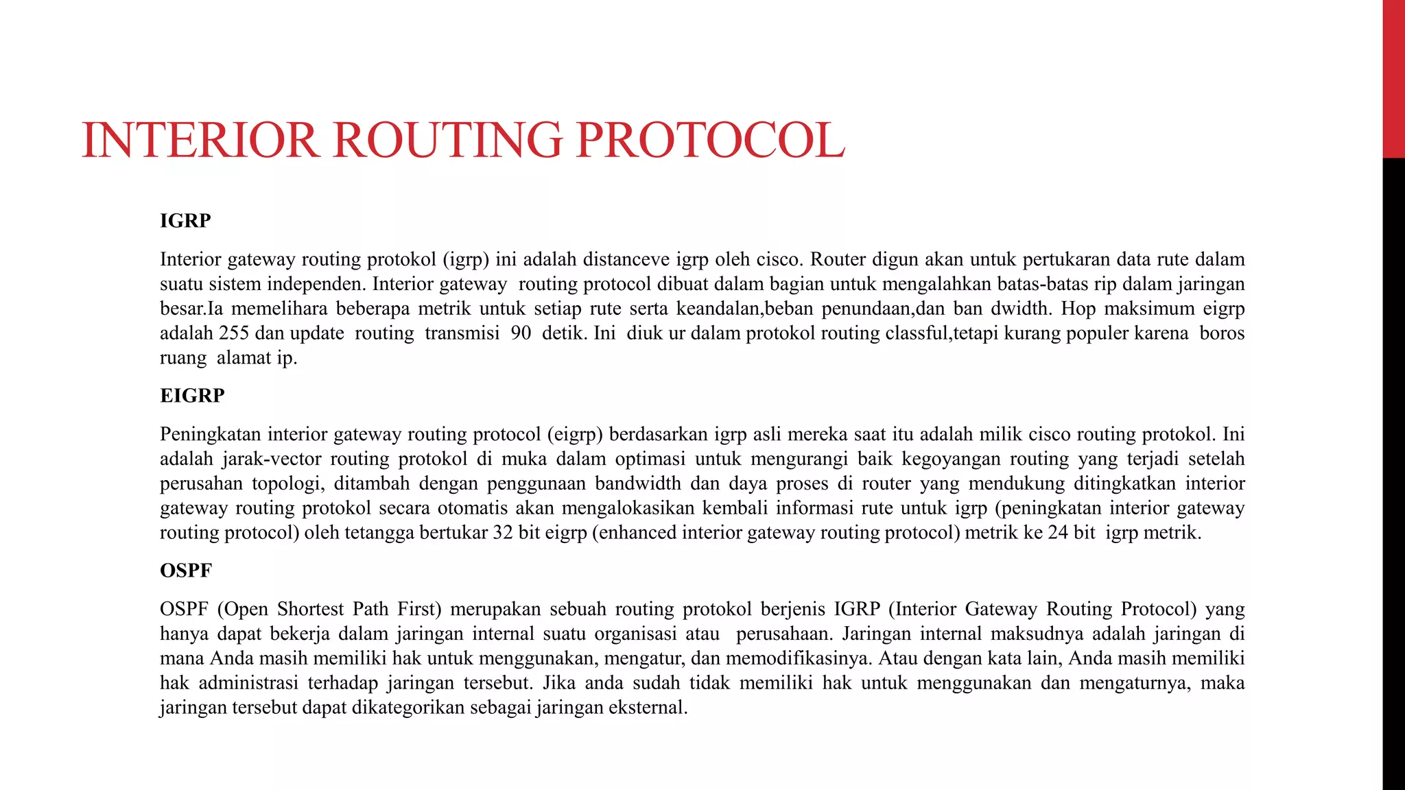 Routing protocol(revisi) | PPT