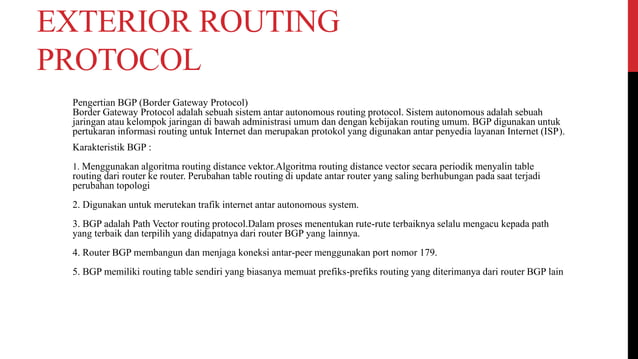 Routing protocol(revisi) | PPT