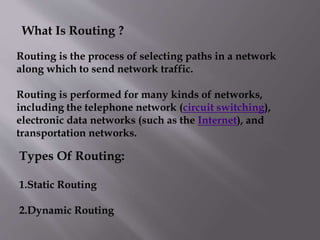 Routing protocols | PPTX