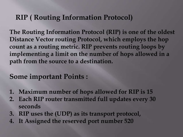 Routing protocols | PPTX | Computer Networking | Computing
