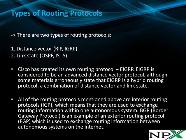 Routing Protocols | PPTX | Computer Networking | Computing
