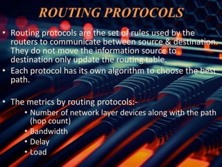 Routing protocols | PPTX