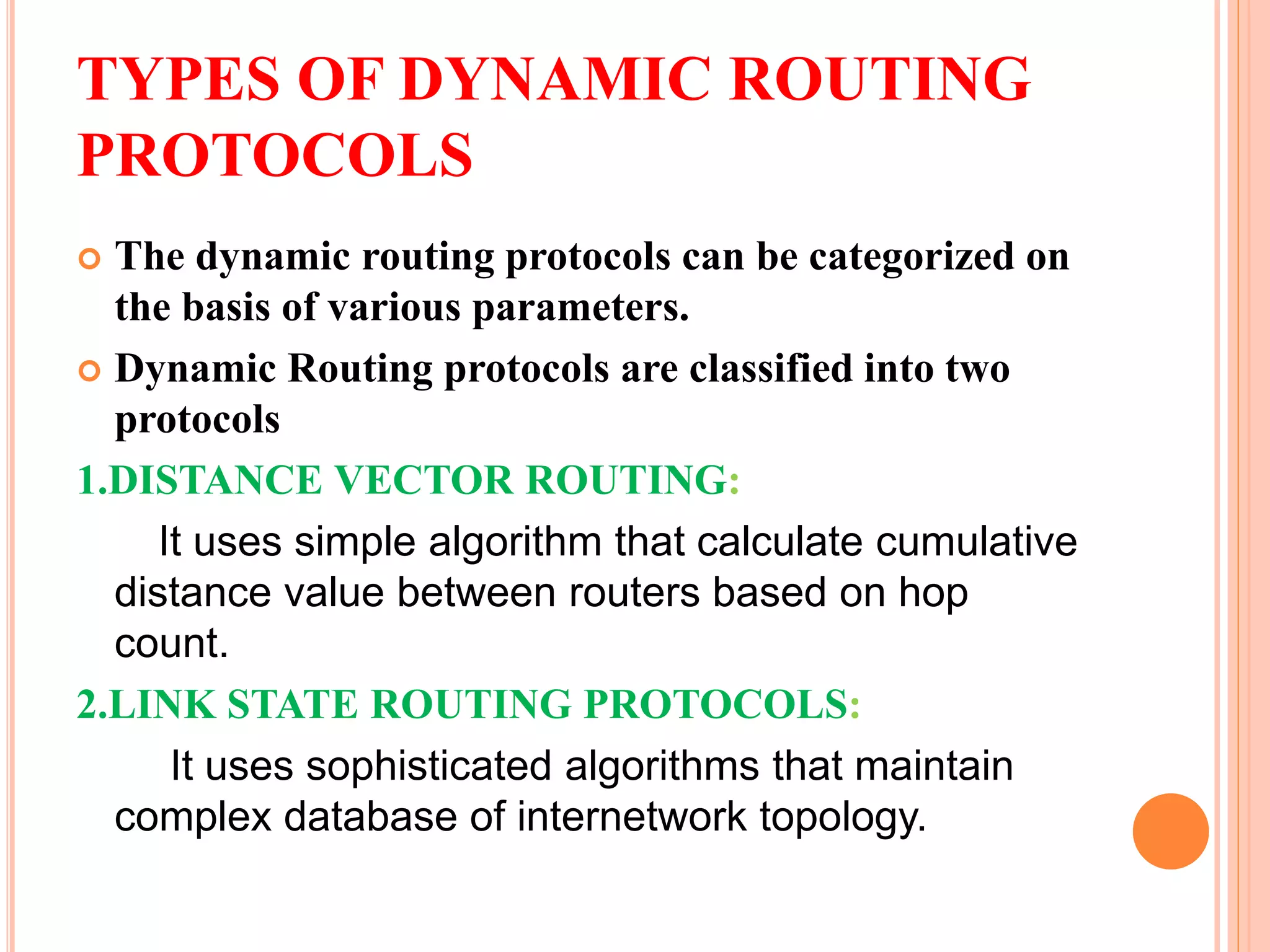 Routing protocols | PPTX