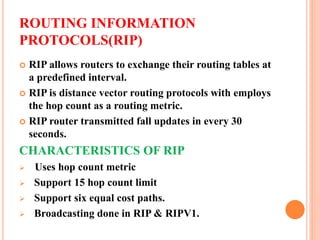 Routing protocols | PPTX