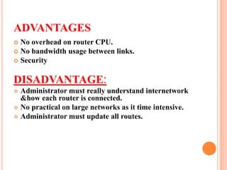 Routing protocols | PPTX