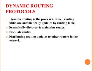 Routing protocols | PPTX