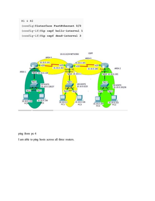 Packet Tracer Routing Protocols Eigrp And Ospf Docx Computer
