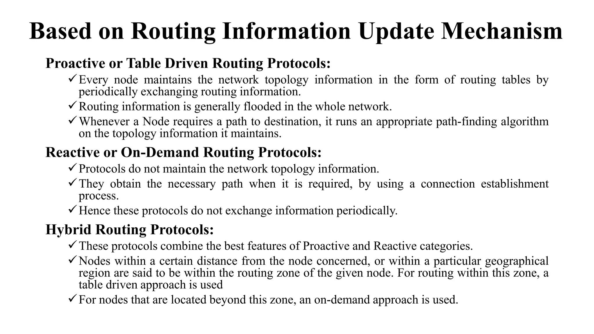 Routing protocols for ad hoc wireless networks | PPTX