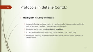 Routing protocols in ad hoc network | PDF