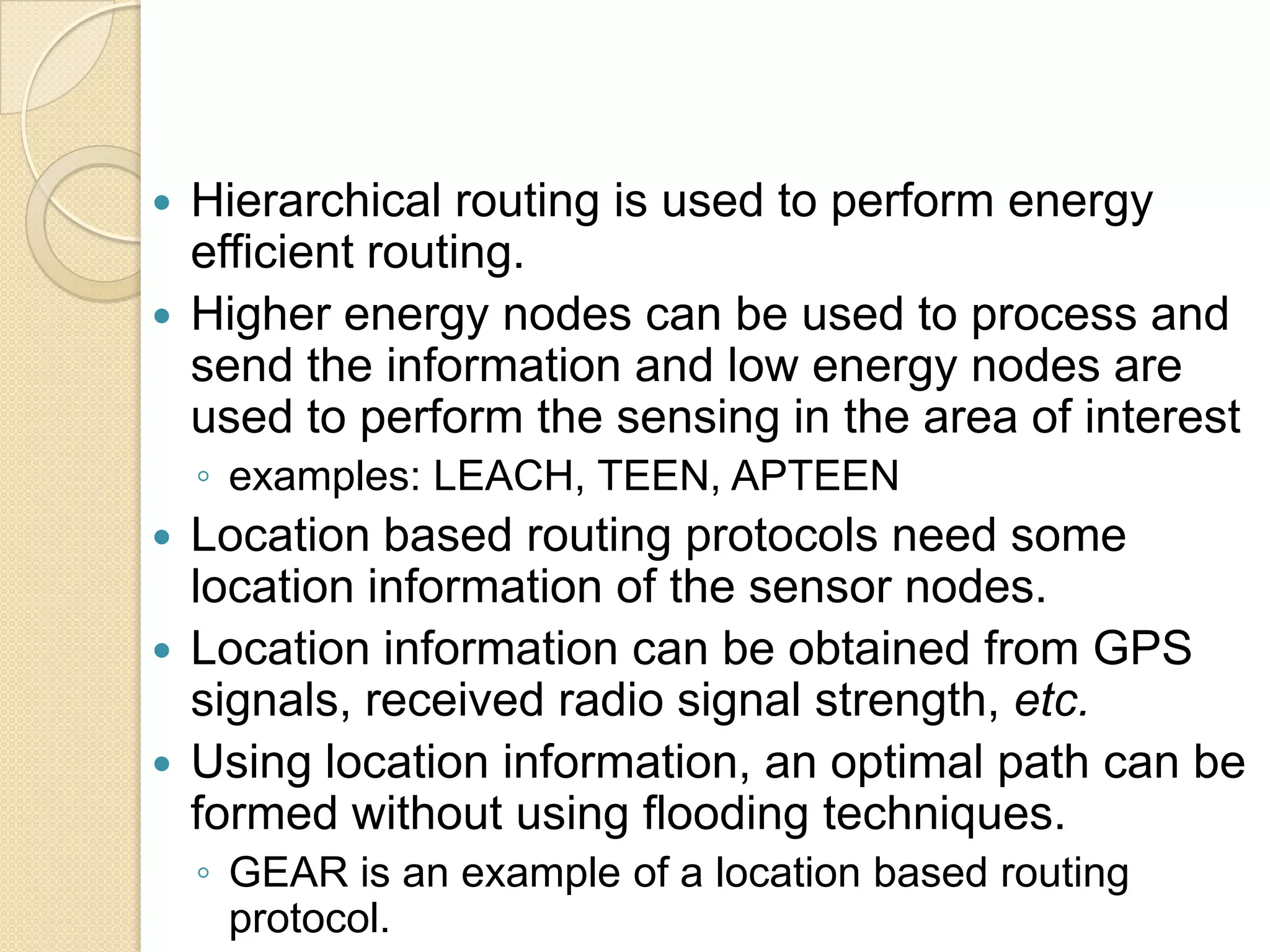 Routing Protocols in WSN | PPTX