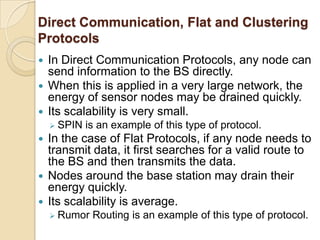 Routing Protocols in WSN | PPTX