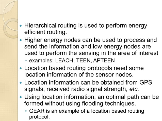 Routing Protocols in WSN | PPTX | Internet of Things | Internet