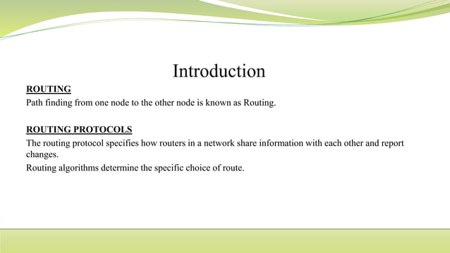 ROUTING PROTOCOLS new.pptx | Computer Networking | Computing