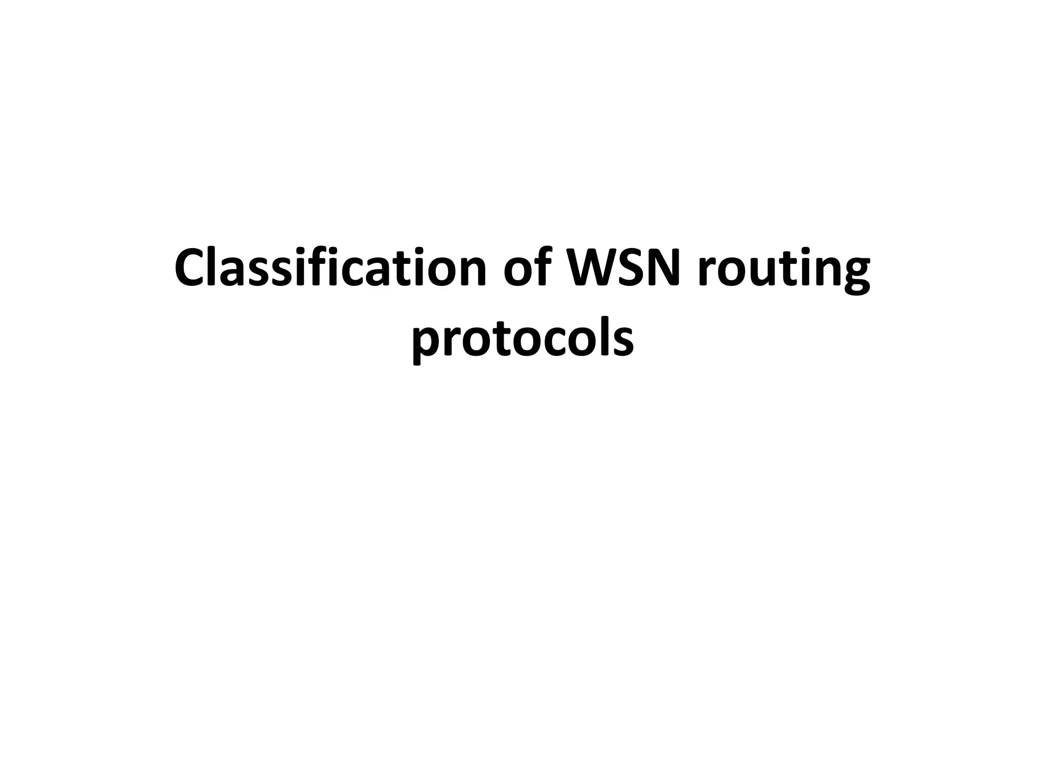 Routing protocols of wsn | PPT