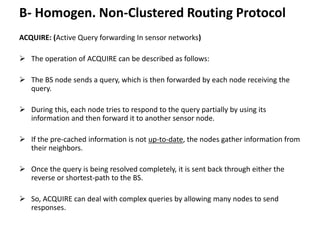 Routing protocols of wsn | PPT