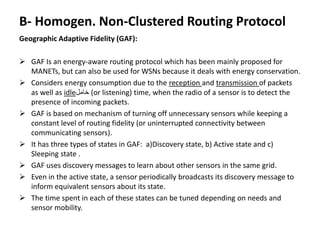 Routing protocols of wsn | PPT