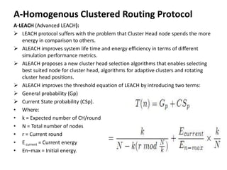 Routing protocols of wsn | PPT