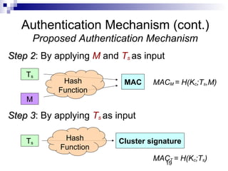 Routing Security and Authentication Mechanism for Mobile Ad Hoc ...