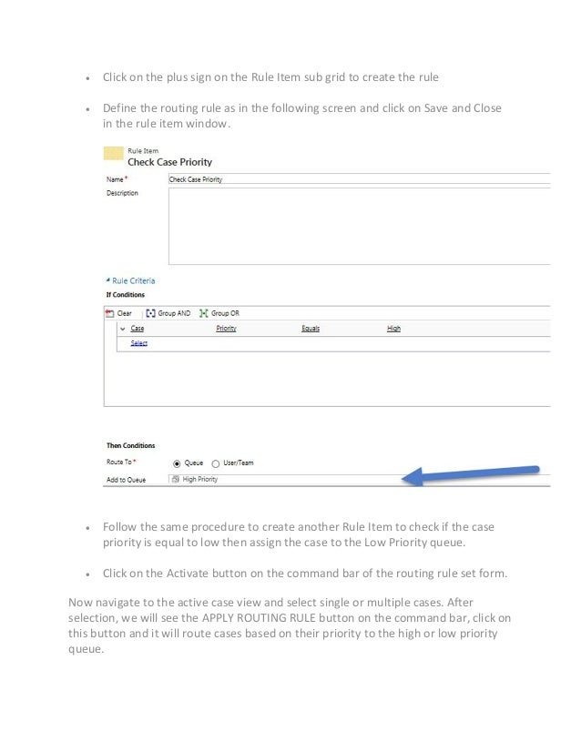 Using Routing Rules Set In Microsoft Dynamics Crm 2013
