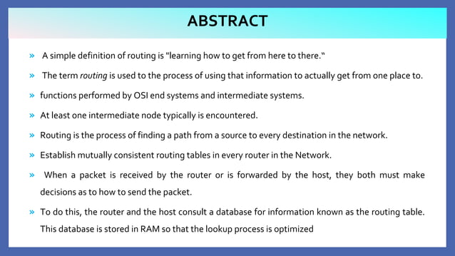 Routing simulator ppt | PPT