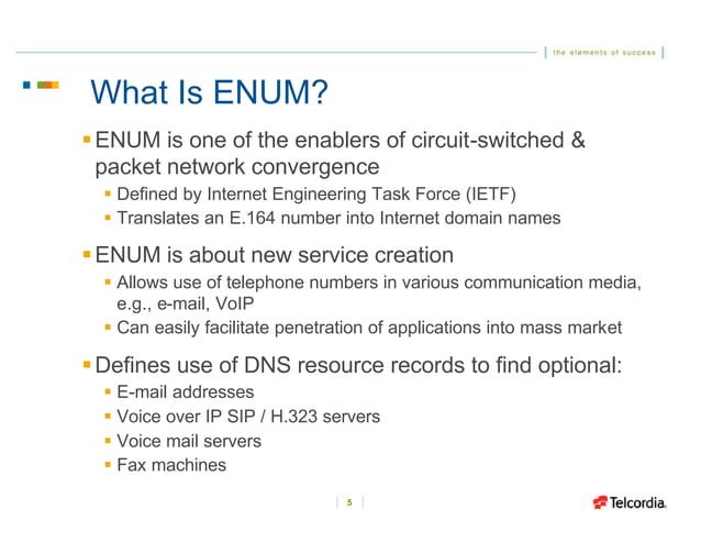 Enum Theory Implementation Voip And Routing Solutionsgary Richenaker Ppt
