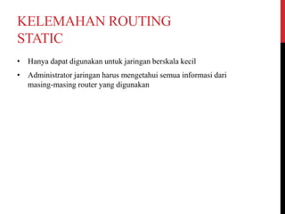 Routing statis dan dinamis(revisi) | PPT