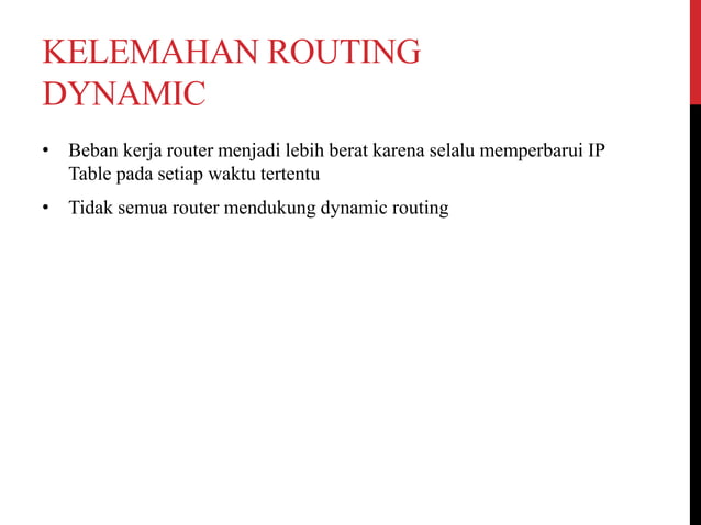 Routing statis dan dinamis(revisi) | PPT