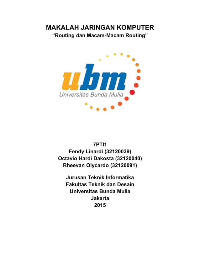 Routing dan Macam-Macam Routing | PDF