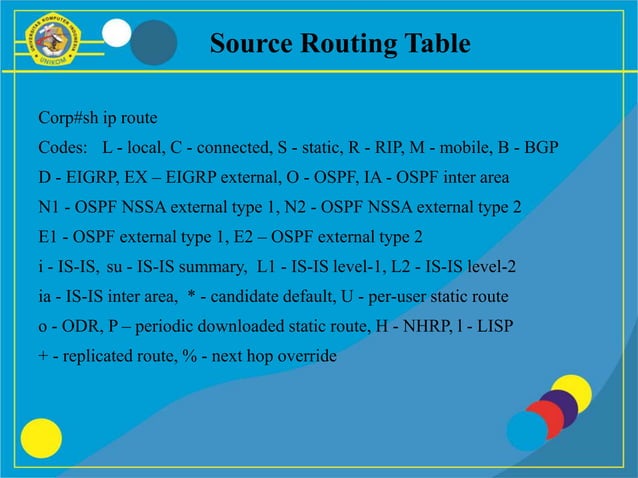 Routing Statis dan Routing Dinamis | PPTX
