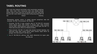 Routing statis & routing dinamis | PPTX