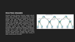 Routing statis & routing dinamis | PPTX