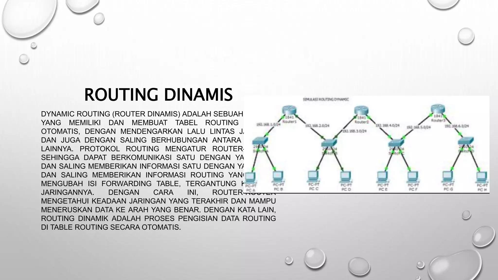 Routing statis & Routing dinamis | PPTX