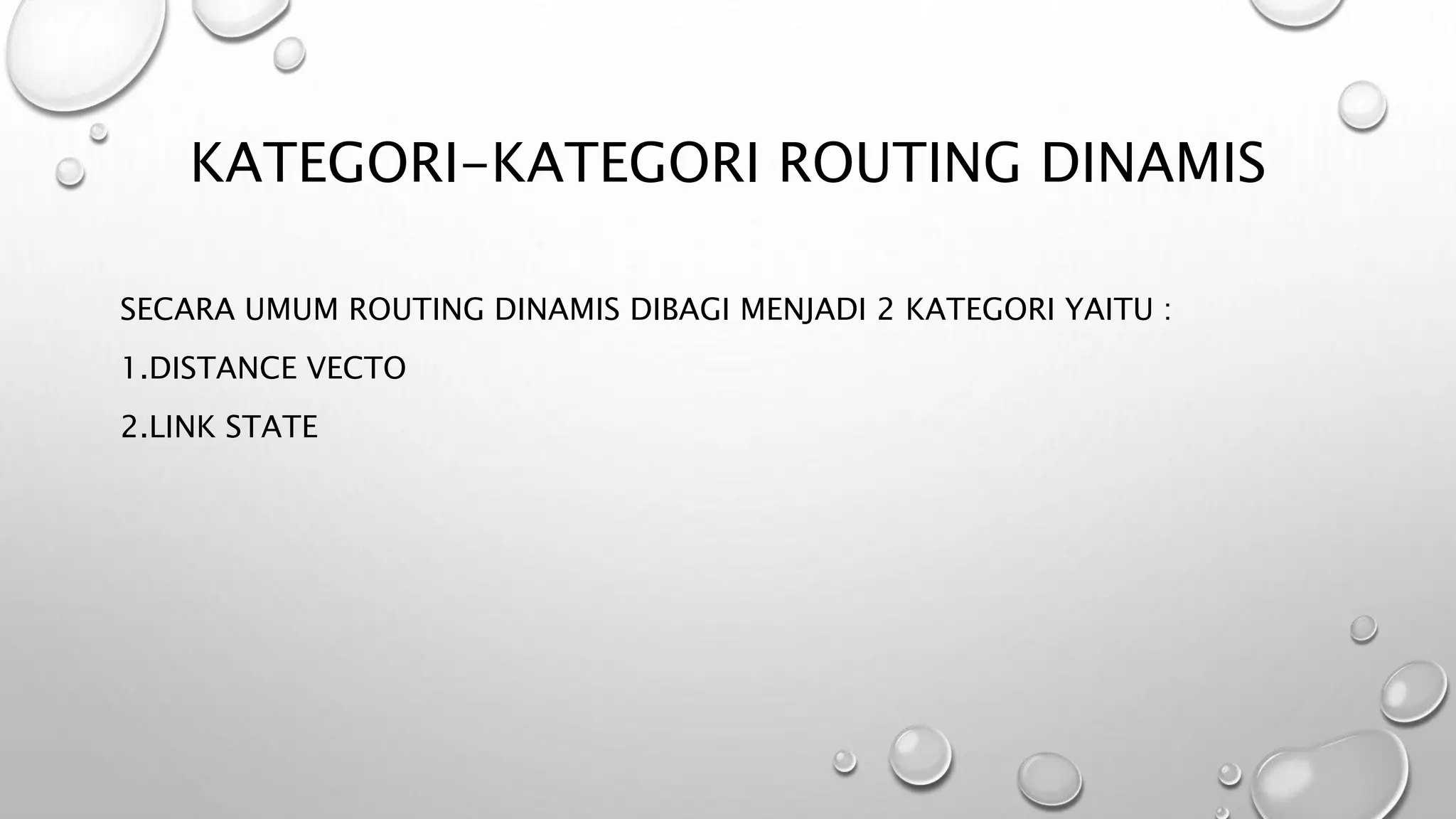 Routing statis & Routing dinamis | PPTX
