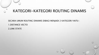 Routing statis & Routing dinamis | PPTX