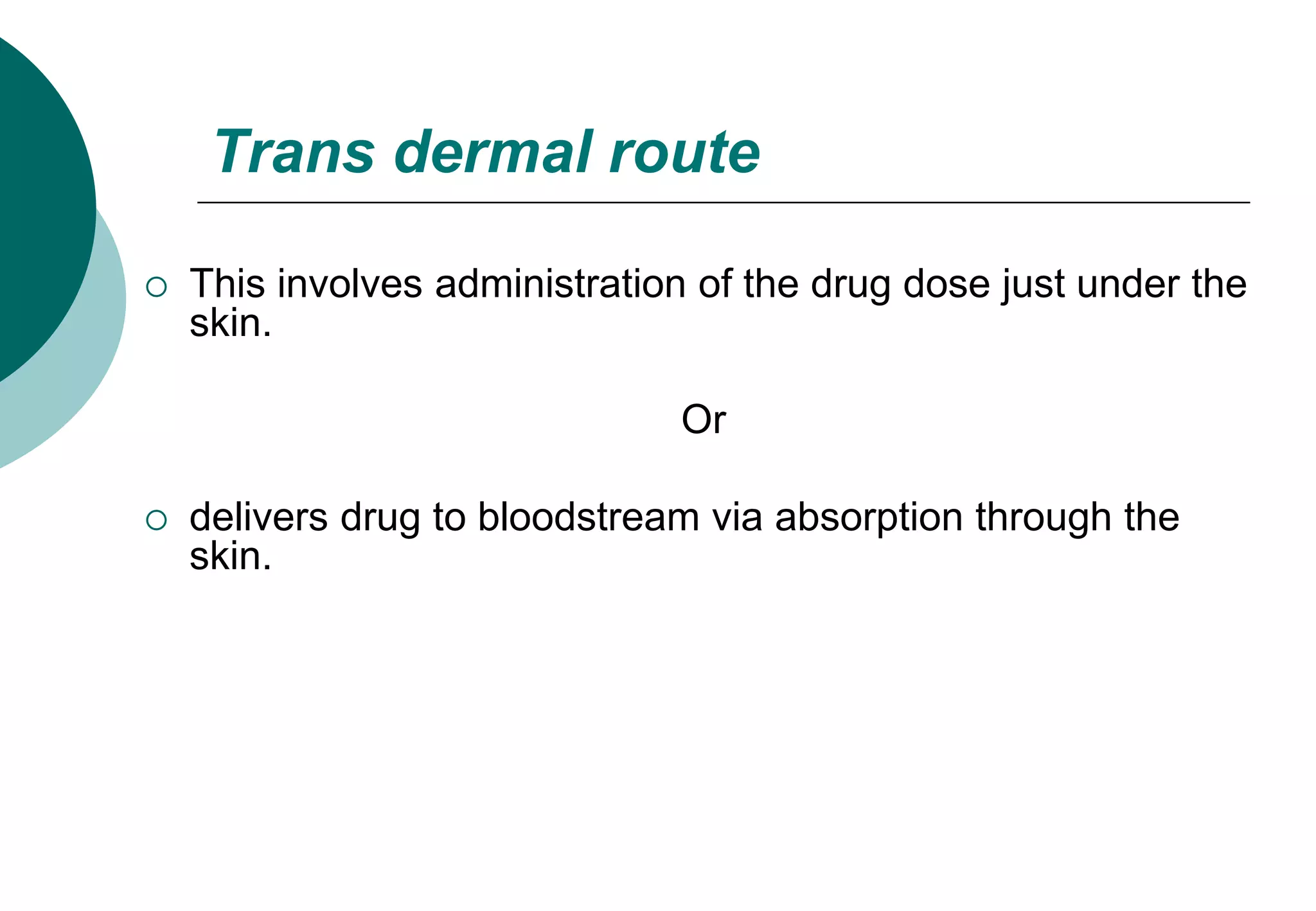 Rout of drug administration | PPTX