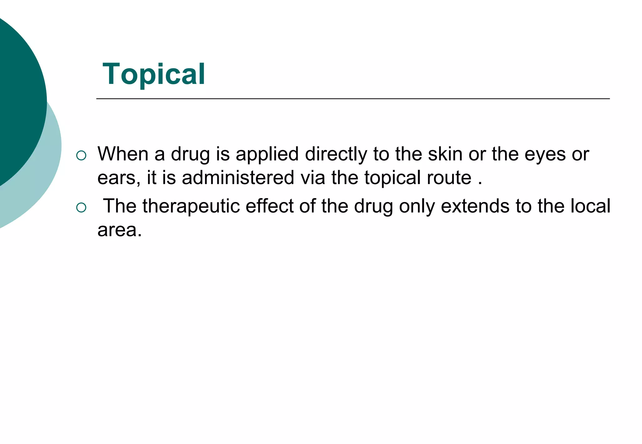 Rout of drug administration | PPTX